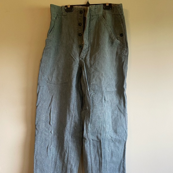 Pants | Vintage Swiss Army Vintage Denim Work Pants | Poshmark